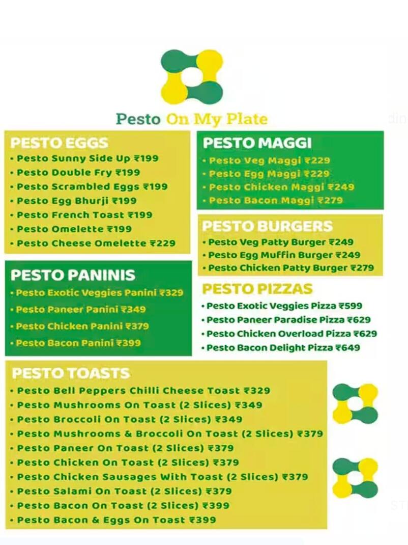 Menu of Pesto On My Plate, Seawoods, Navi Mumbai