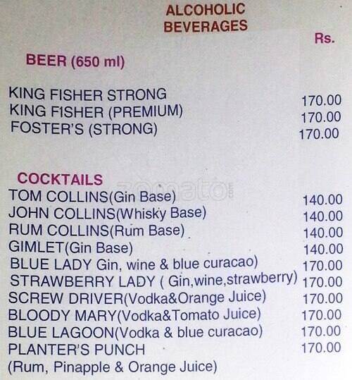 Menu at 777- Multicuisine Restaurant & Bar, Kolkata