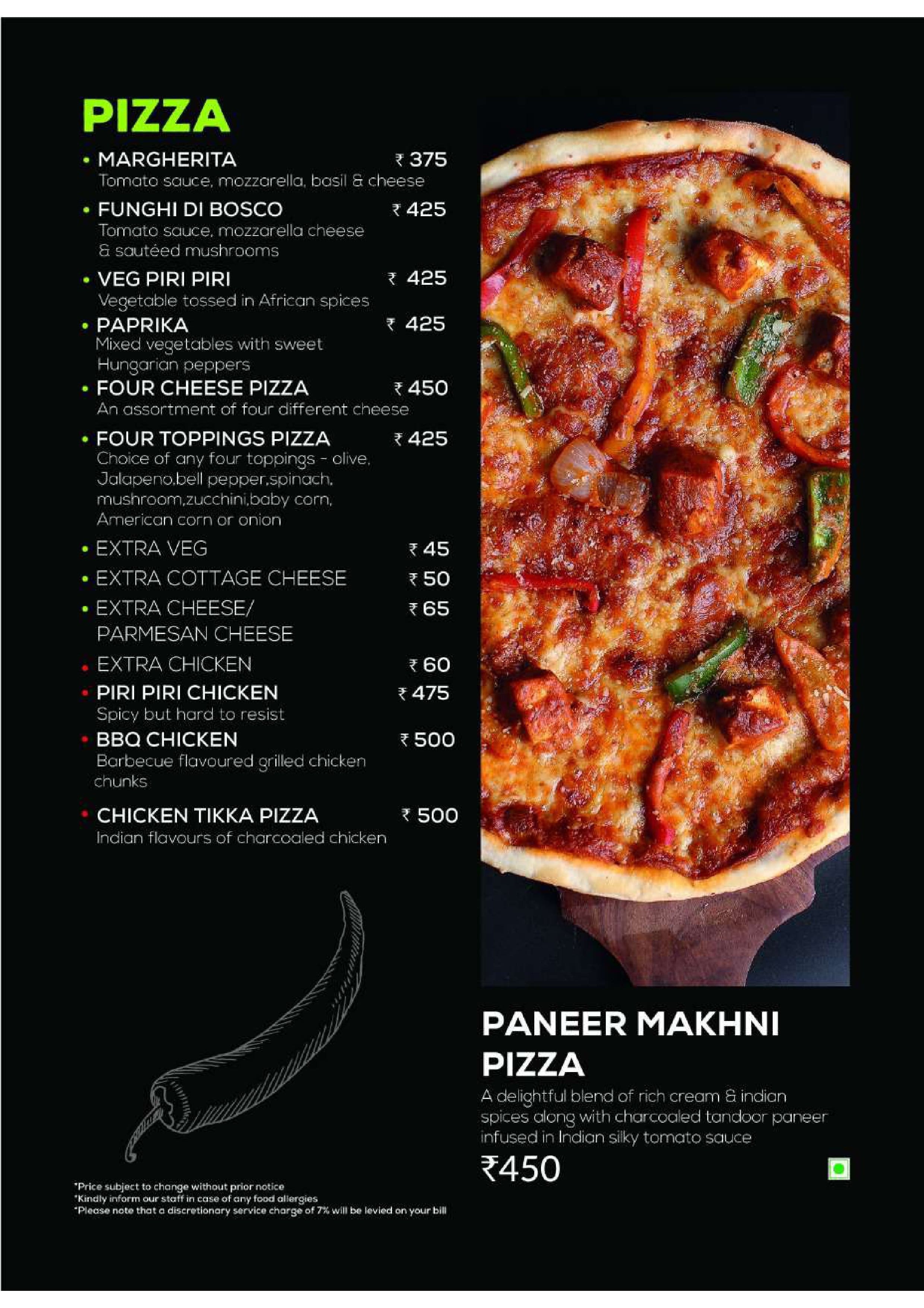 Menu at Chai Break, Kolkata, 7, Ho Chi Minh Sarani