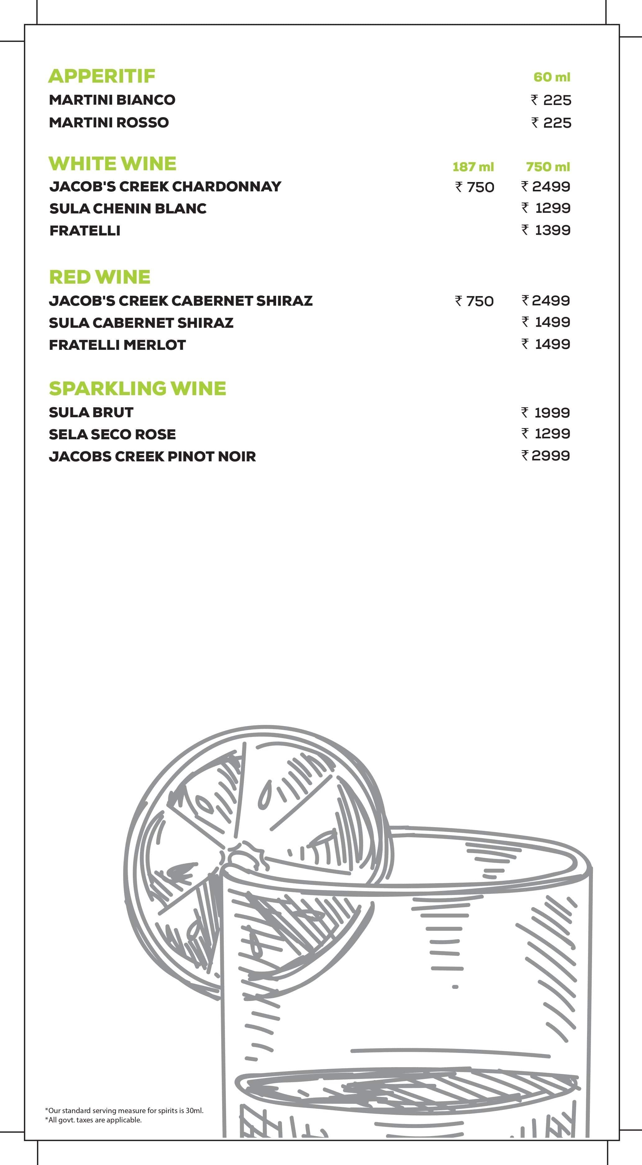 Menu at Chai Break, Kolkata, 7, Ho Chi Minh Sarani