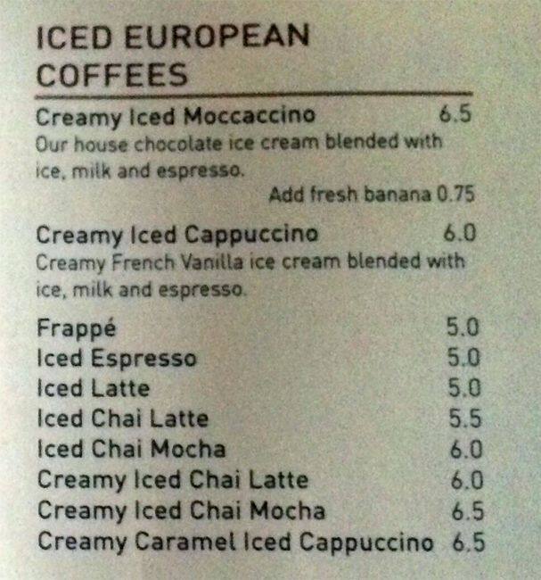 Menu at Cafe Mirage Grill & Lounge, Toronto, 26 William Kitchen Rd
