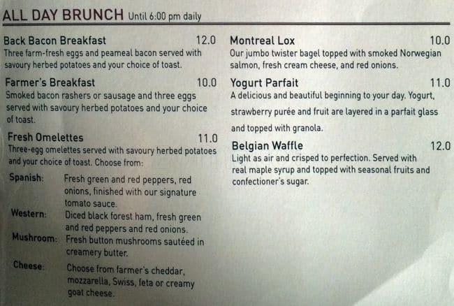 Menu at Cafe Mirage Grill & Lounge, Toronto, 26 William Kitchen Rd