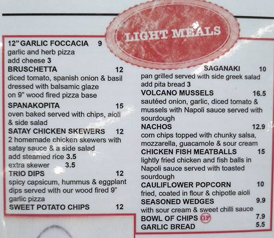 Menu at Degani cafe, Mill Park, Westfield Plenty Valley