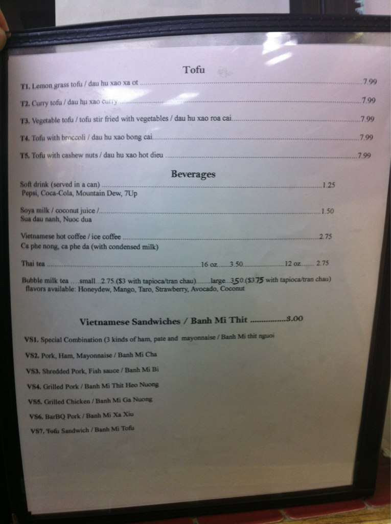 Menu at Three Sisters Restaurant, Spokane Valley, E Sprague Ave