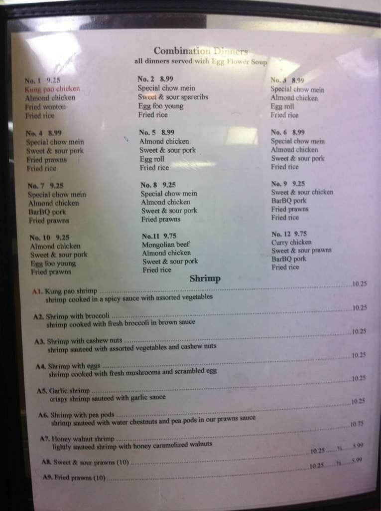 Menu at Three Sisters Restaurant, Spokane Valley, E Sprague Ave