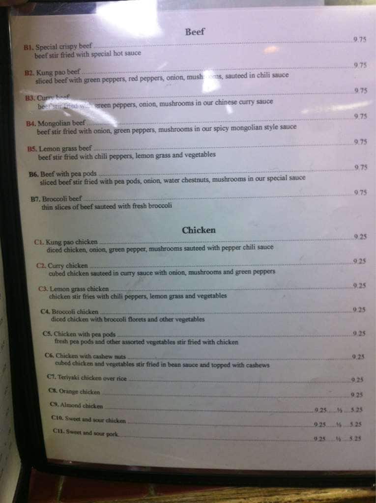 Menu at Three Sisters Restaurant, Spokane Valley, E Sprague Ave