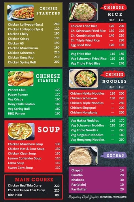 Menu of Marhaba Milk And Tea Fast Food, Grant Road, Mumbai