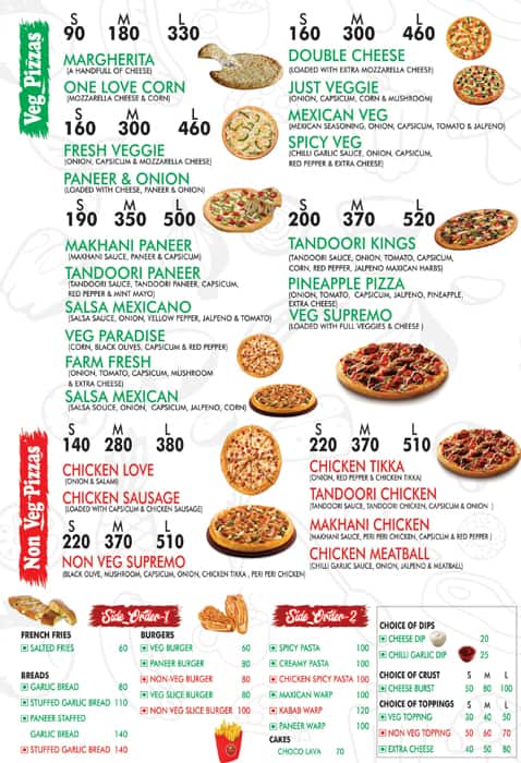 Menu of Pizza Slice, Hajipur, Noida