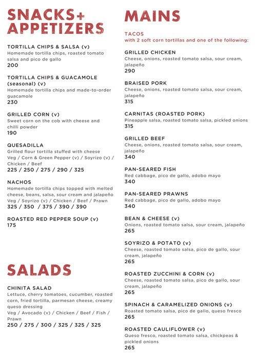 Chinita Real Mexican Food Menu - Zomato