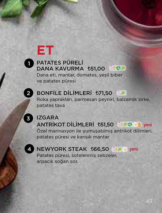 Menu at Big Chefs, Istanbul, Tarabya Mah. Yenikoy Caddesi No: 80