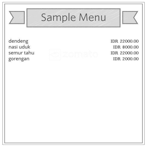 Menu at Nasi Uduk Bang Uwan restaurant, Jakarta, No 2G