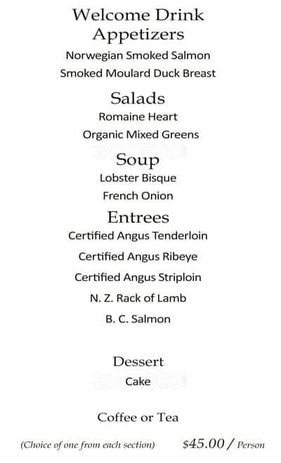 Menu at Day & Night Firewood Steakhouse, Markham, 2 Fenton Rd