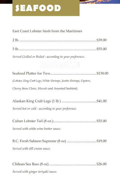 Menu at Day & Night Firewood Steakhouse, Markham, 2 Fenton Rd