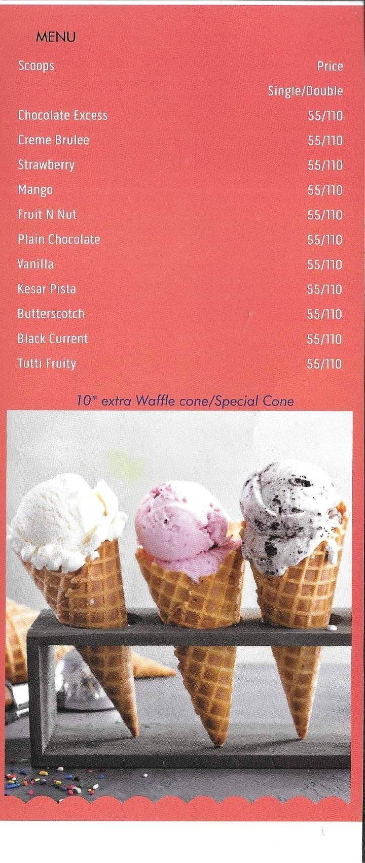 Menu at Kwality Wall’s Frozen Dessert And Ice Cream Shop, Pune ...