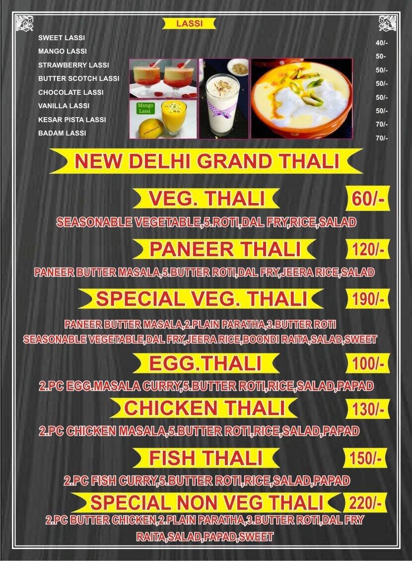 Menu at New Delhi Grand Veg & Non Veg Restaurant, Jaipur