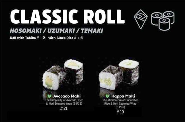 Carta del pub y bar Miyabi Sushi Difc, Dubai, Al Mustaqbal Street