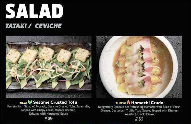 Carta del pub y bar Miyabi Sushi Difc, Dubai, Al Mustaqbal Street