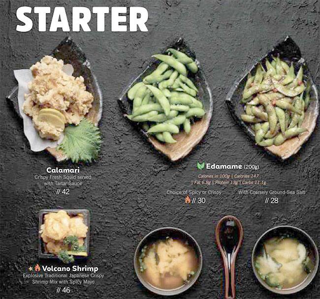 Carta del pub y bar Miyabi Sushi Difc, Dubai, Al Mustaqbal Street