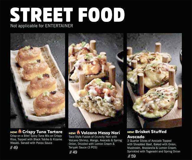 Carta del pub y bar Miyabi Sushi Difc, Dubai, Al Mustaqbal Street