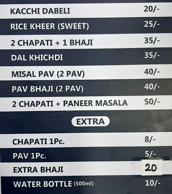 Menu of Hashtag Chapati, Chinchwad, Pune