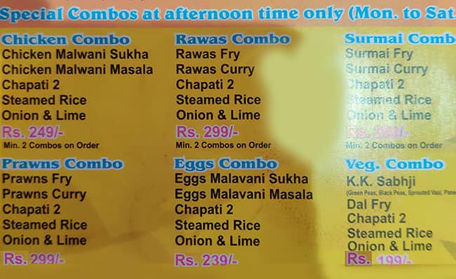 Menu at Konkan Kubera, Mumbai, Shop No. 1-2