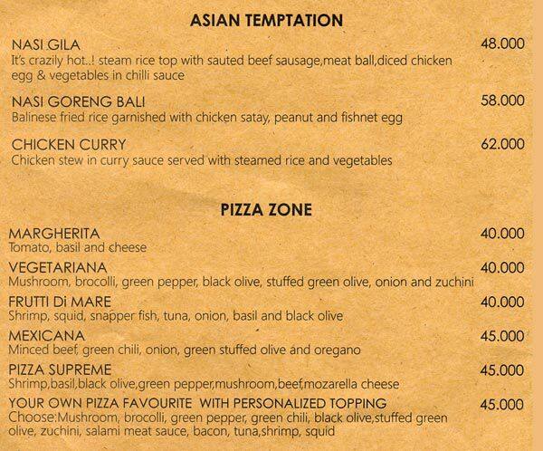 Menu at Stark Craft Beer Garden pub & bar, Kuta