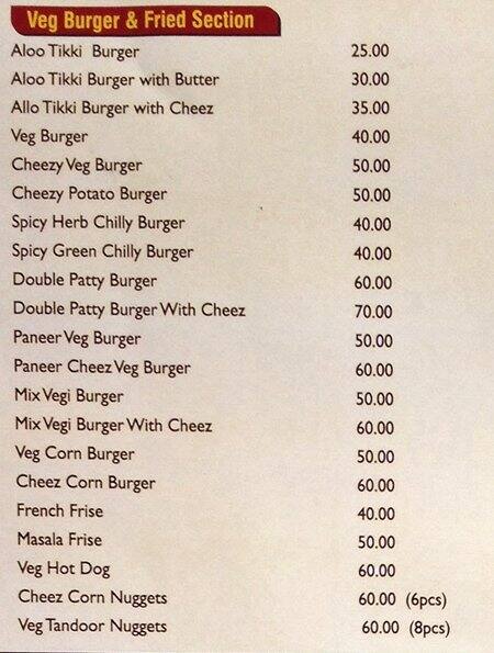 Menu at MANI'S PIZZA AND BURGER HOUSE, Pimpri-Chinchwad, A