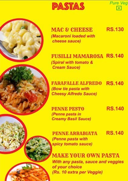 Menu at Tasty Trails Food Truck, Mumbai