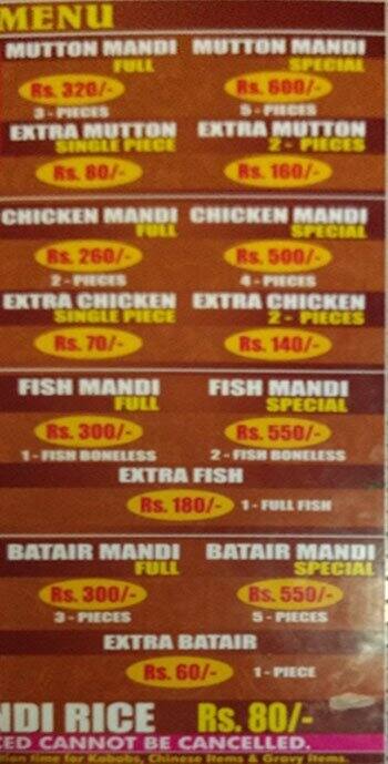 Shawaya Arabian Food Court Menu - Zomato