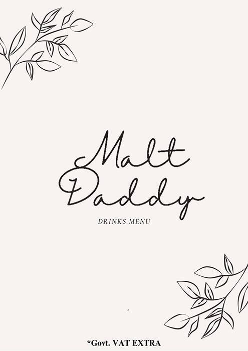 Menu of Malt Daddy - MRP Bar, Malviya Nagar, Jaipur