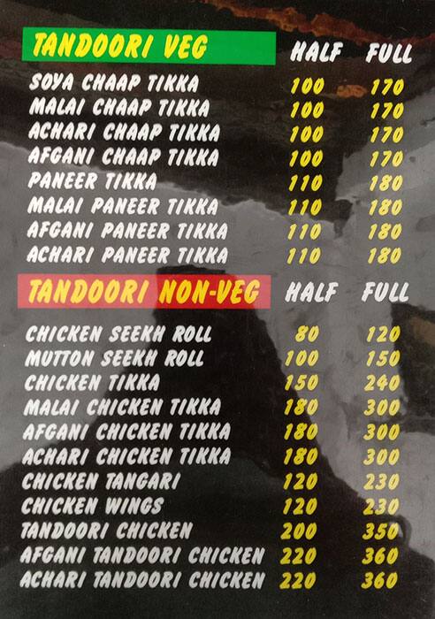 Menu of Carry On Jatta, Rohini, New Delhi