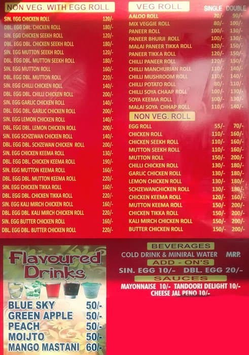 34, Chowringhee Lane Menu, Menu for 34, Chowringhee Lane, Rohini, New ...