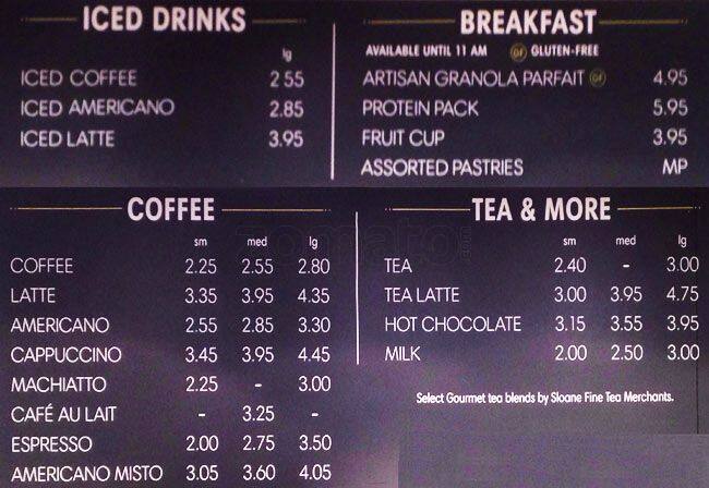 Menu at Holts Gourmet pub & bar, Toronto
