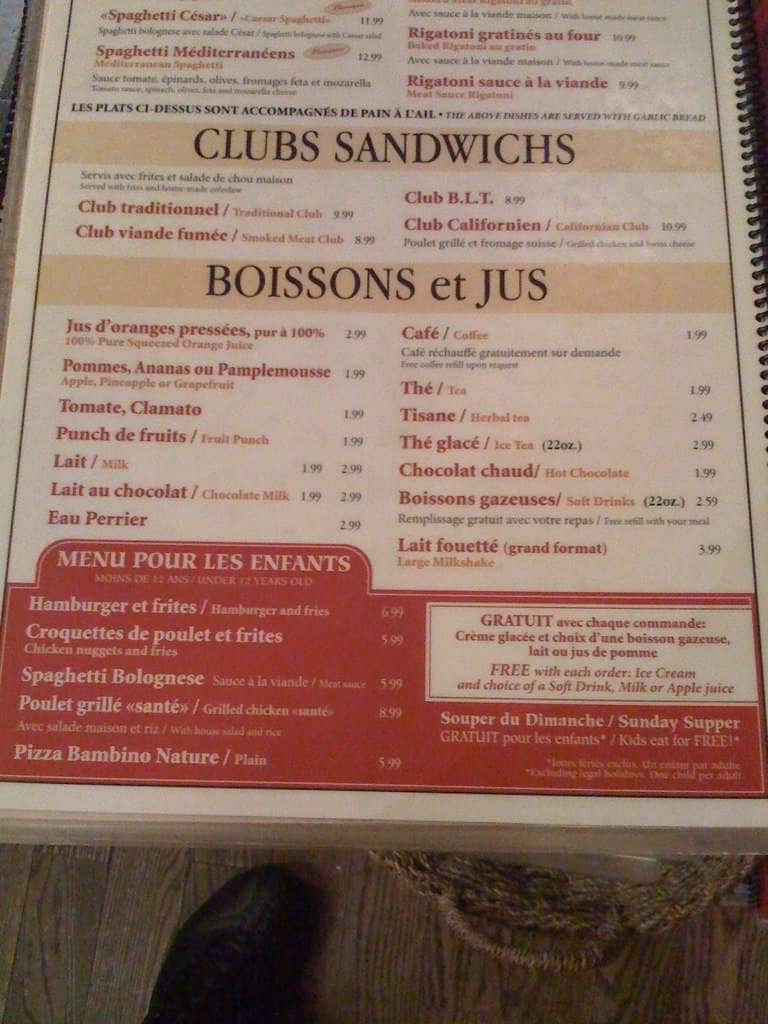 Menu au Barbies Resto Bar Grill, Brossard, Taschereau Blvd