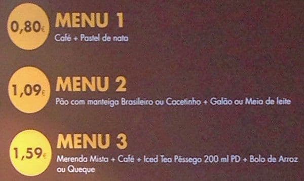 Menu em Pingo Doce - Cafetaria, Porto, Rua de Cedofeita