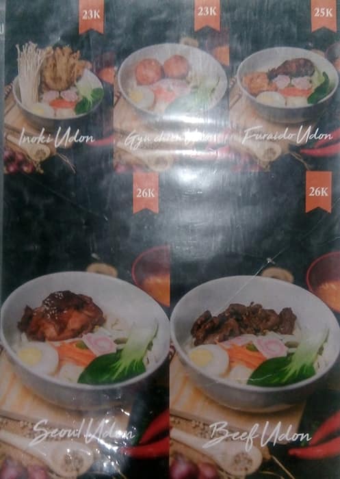 Menu at Ramen Bajuri Lengkong restaurant, Bandung, Jl. Sasak Gantung Jl ...
