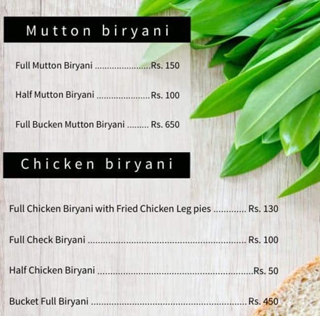 Menu of Naaz Kitchen, Nerul, Navi Mumbai