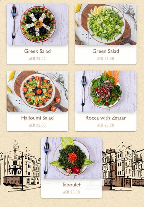 Menu at Raseef Beirut رصيف بيروت دبي restaurant, Dubai