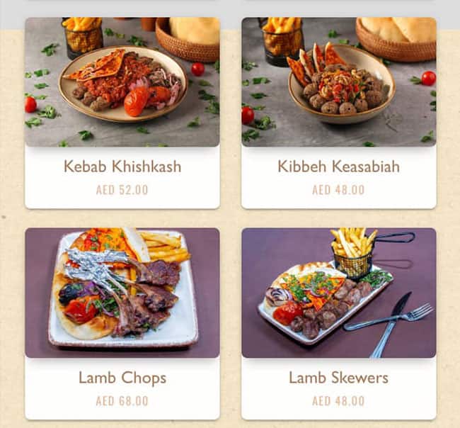 Menu at Raseef Beirut رصيف بيروت دبي restaurant, Dubai