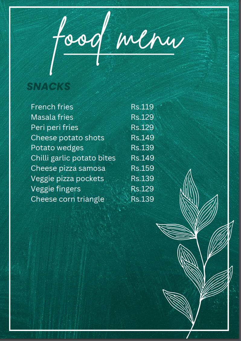 Menu of A to Z Snacks And Juices, Manpada, Thane West, Thane