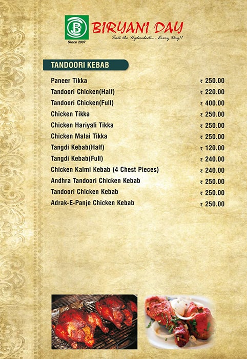 Menu at Biryani Day - Since 2007, Bengaluru