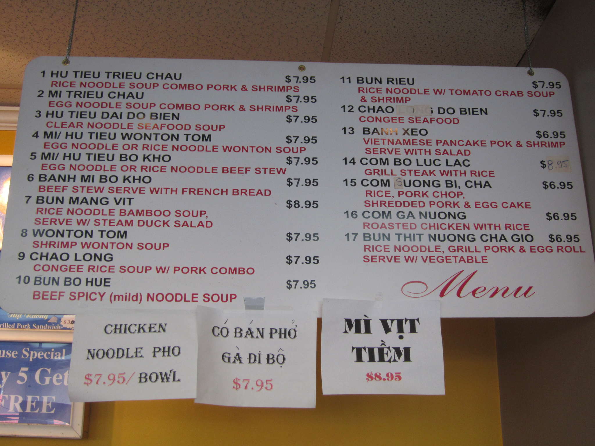 BA LE Sandwich Shop Menu, Menu for BA LE Sandwich Shop, West Falls ...