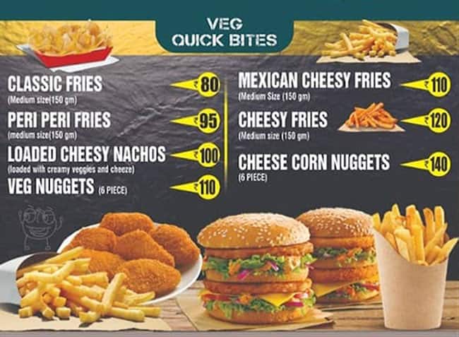 Menu at Firangi Burgers Thane, Thane