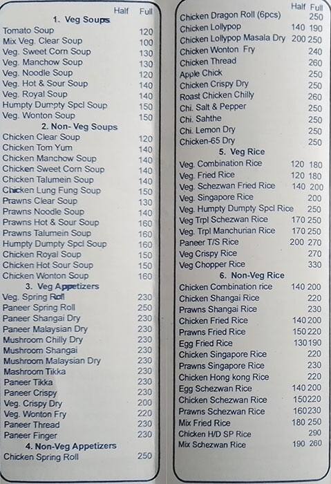 Menu at Humpty Dumpty, Mumbai, Shop no. 9