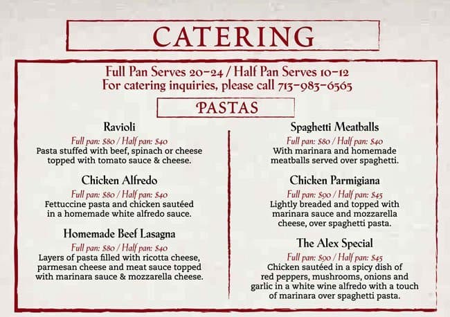 Menu at Adriatic Cafe Italian Grill, Jersey Village, Northwest Fwy