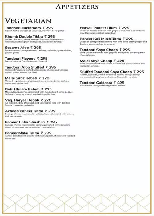 Menu at MOTI MAHAL DELUX, Jalandhar