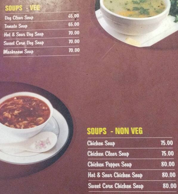 Menu of Ashwakandha Restaurant, Porur, Chennai