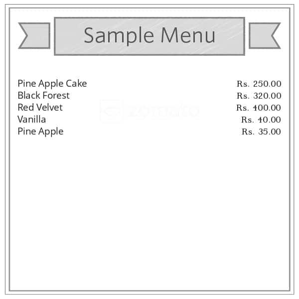 Menu of RS Bakery, Bachupally, Hyderabad