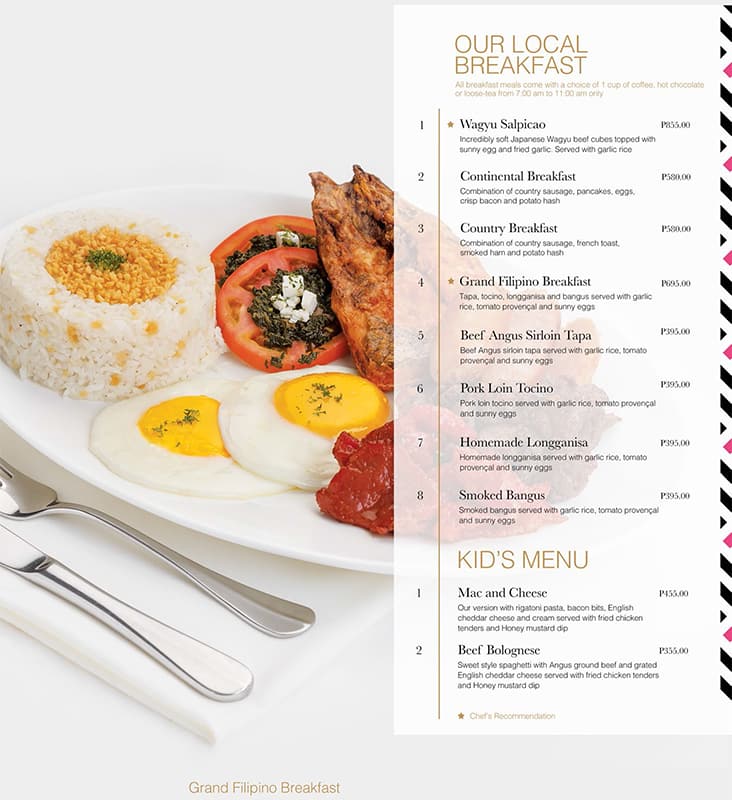 Menu at Bizu desserts, Makati, Powerplant Mall