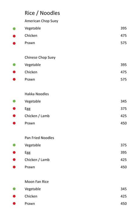 Menu at Tamari - Vivanta Goa, Dona Paula
